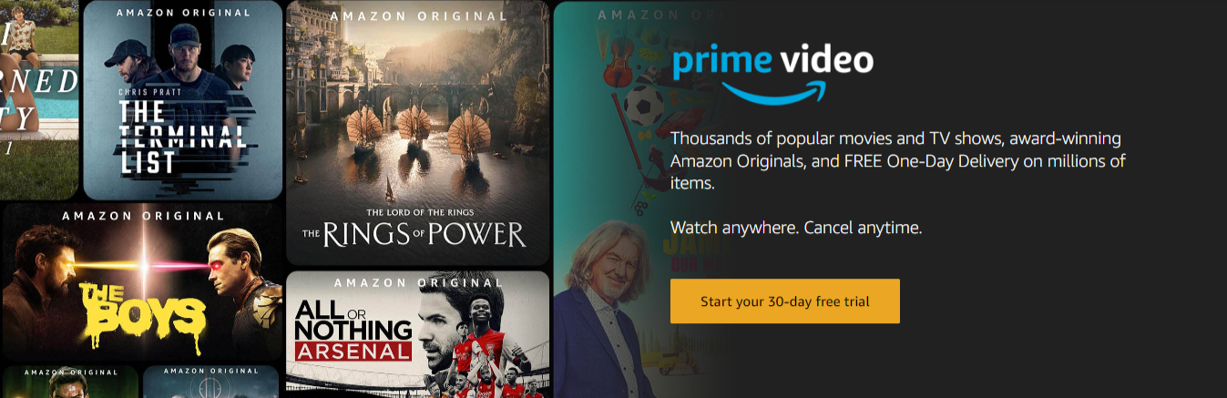 Start your 30-day free trial and gain full access to Amazon Prime ...